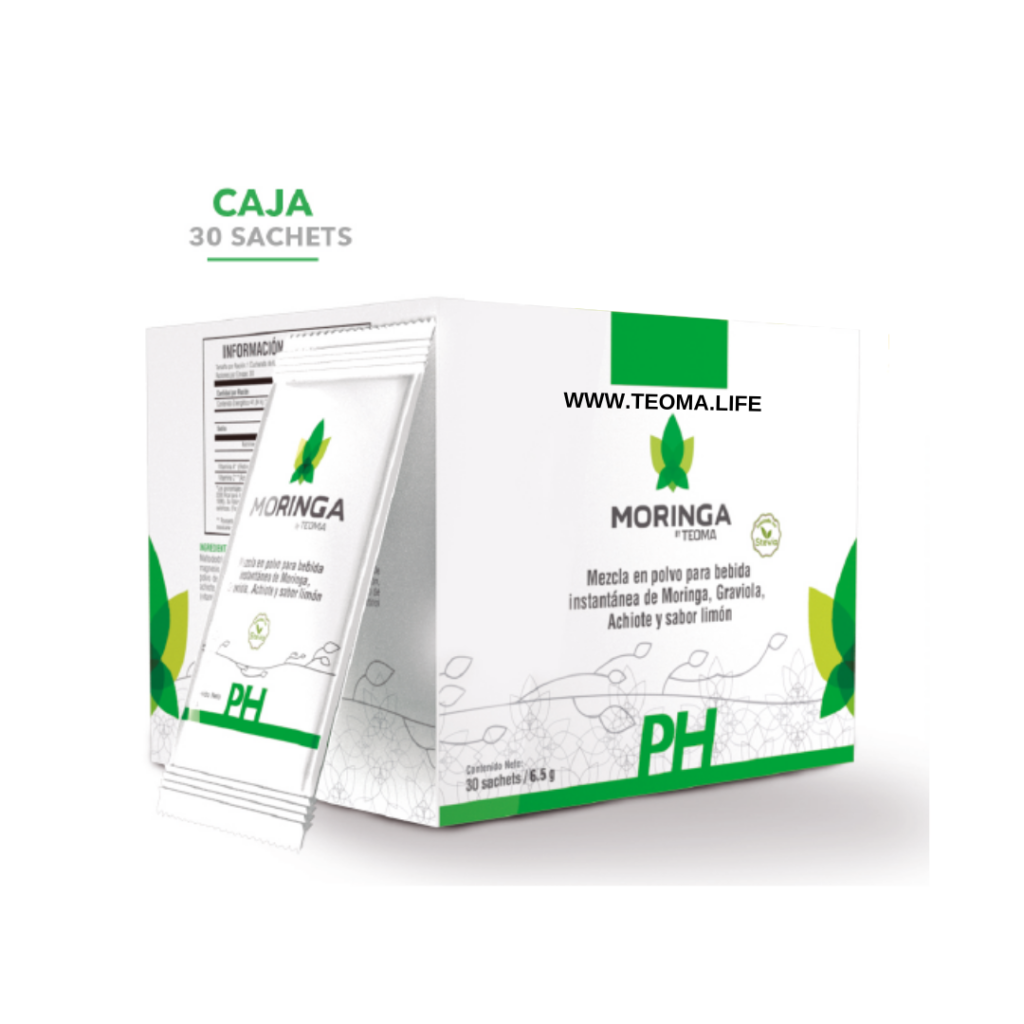 MORINGA en Perú | PH MORINGA Caja de 30 sobres - Teoma Perú