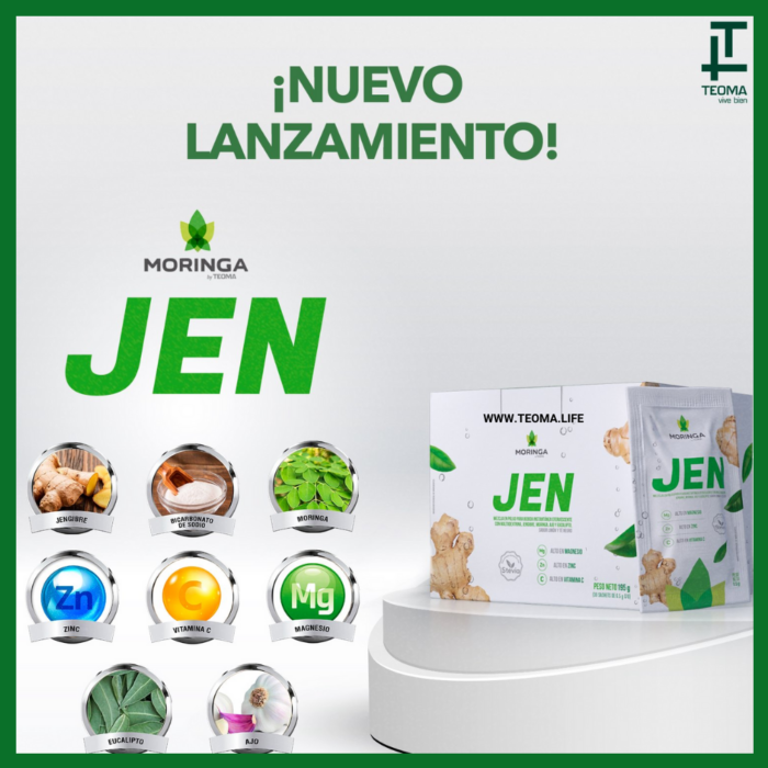🌳 MORINGA JEN CAJA DE 30 SOBRES | TEOMA - Vivir Bien